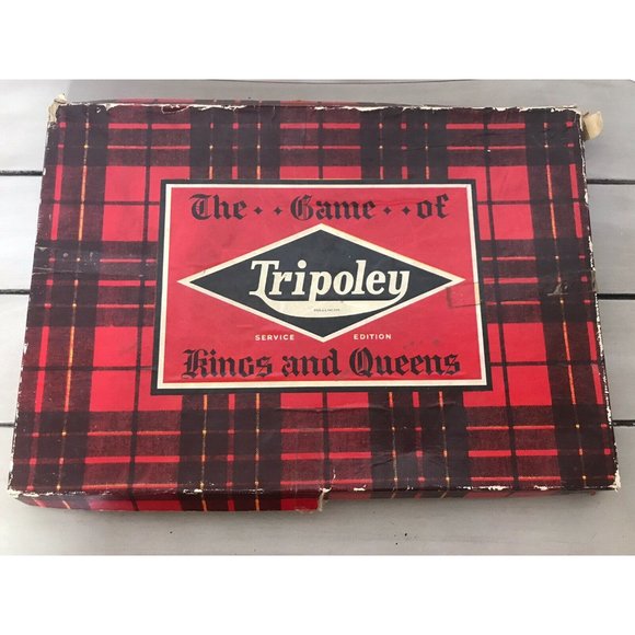 Cadaco-Ellis | Games | Vintage 942 Tripoley Game Folding Hard Board W ...